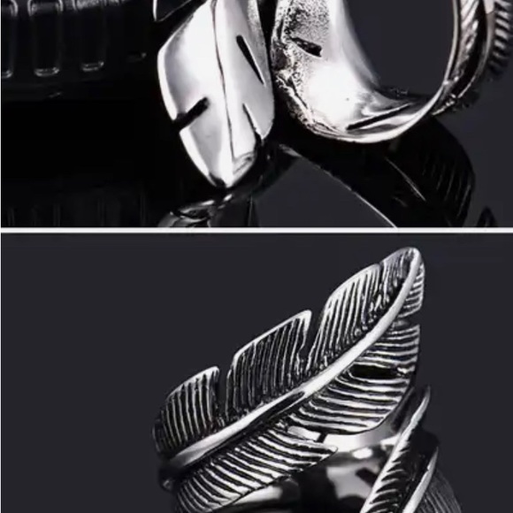 Grathia Cero | Jewelry | Antique Silver Feather Ring For Women | Poshmark